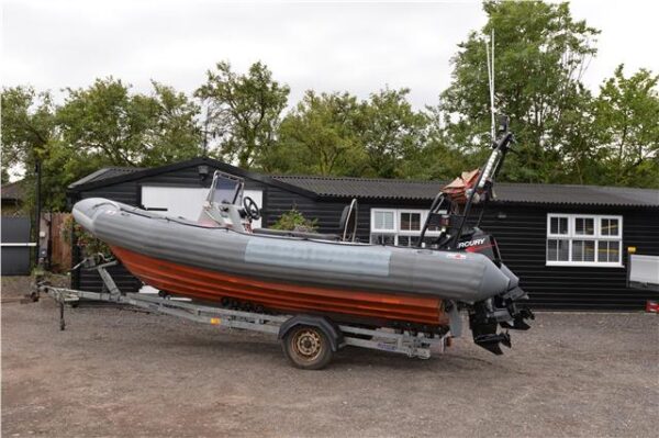Avon 6.5 meter Inflatable Rib, twin 60hp mercury engines – KS Plant and ...